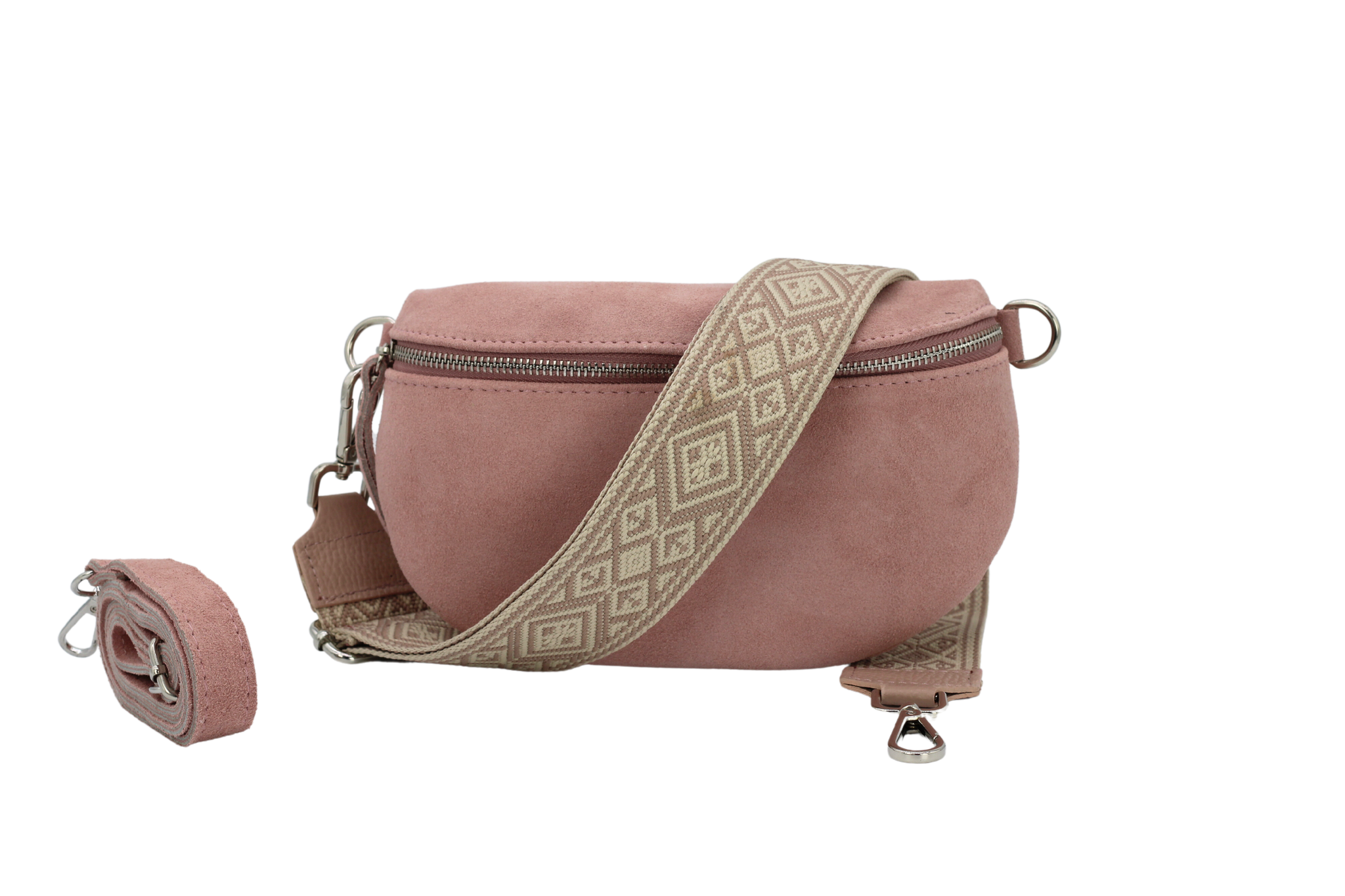 Echte Wildledertasche mit verstellbarem Schulterriemen - Gewicht: ,3 kg ...